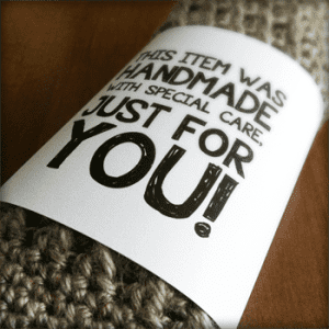 Printable Labels for Handmade Items | Yarn + Chai Blog