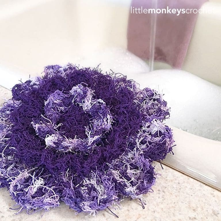 Wildflower Dish Scrubby | Yarn + Chai