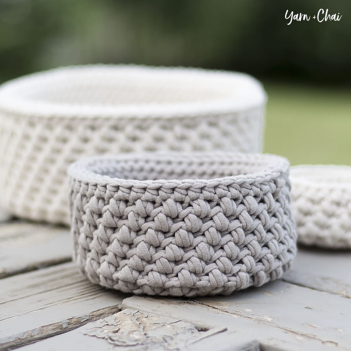 Mini Nesting Baskets | Yarn + Chai