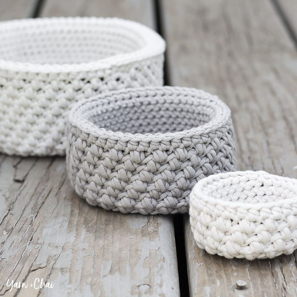 Mini Nesting Baskets | Yarn + Chai Blog