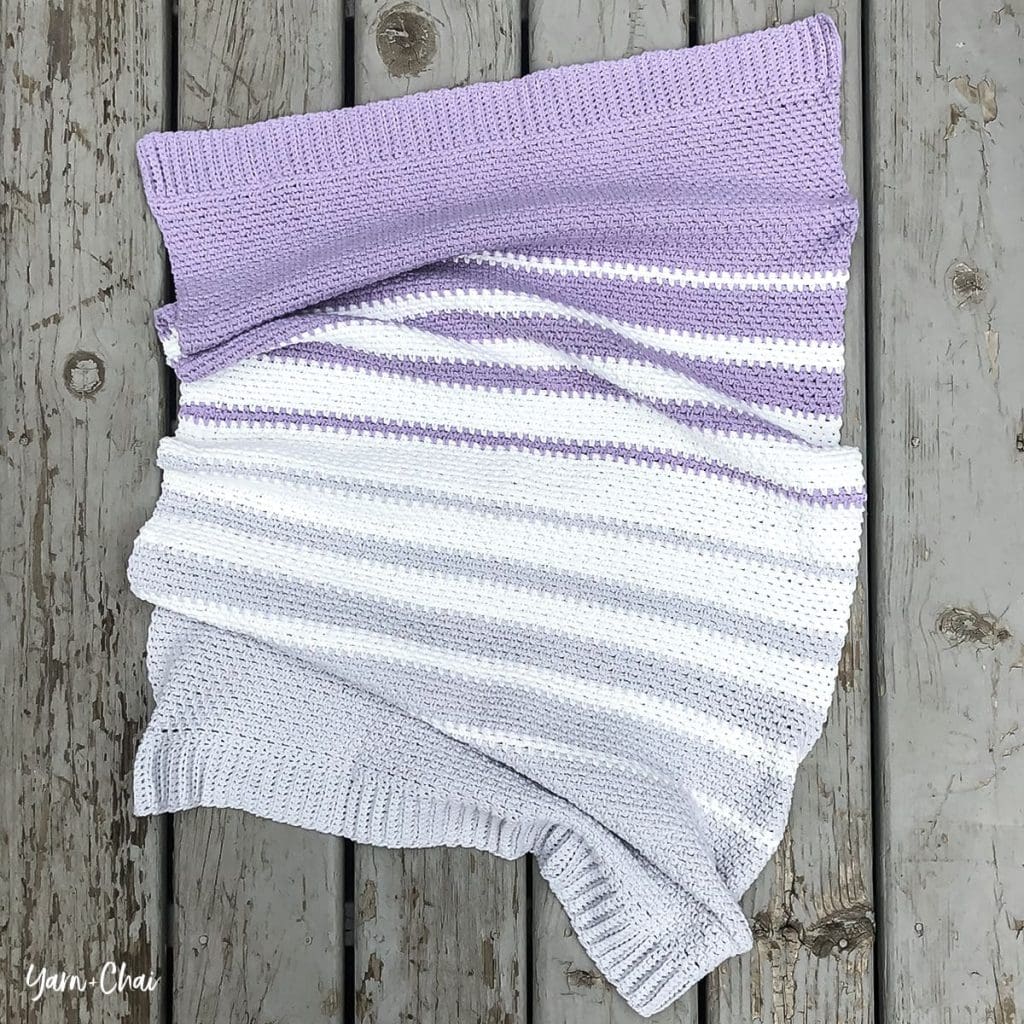 Linen Stitch Baby Blanket – Yarn + Chai Blog