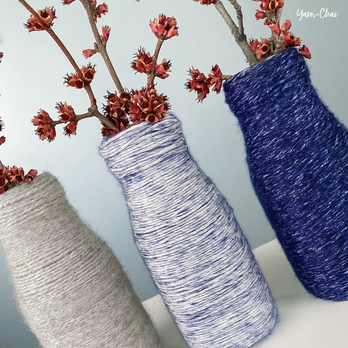 Yarn-Wrapped Bottles | Yarn + Chai Blog