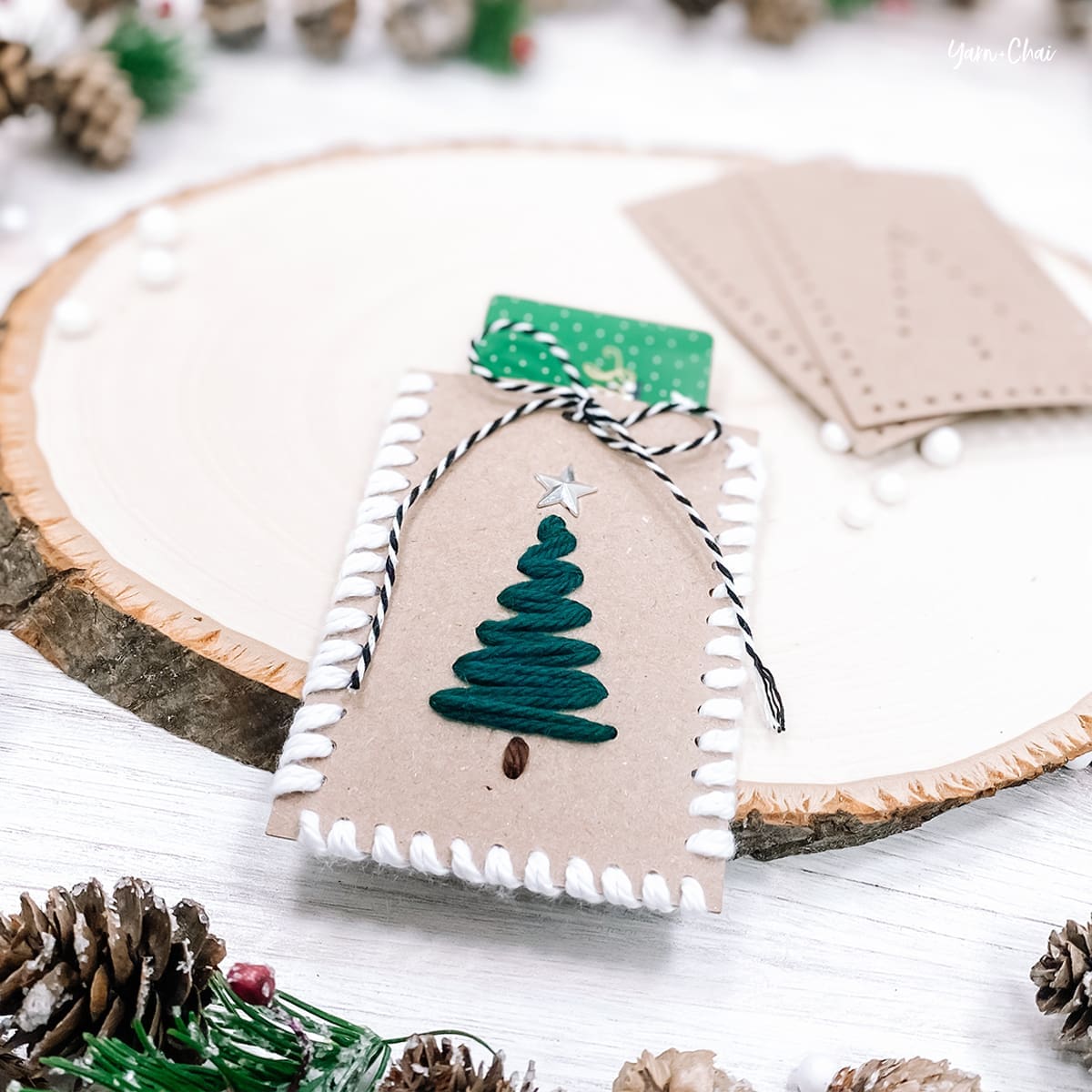 12 Days of Christmas: DIY Tree Gift Card Holder | Yarn + Chai
