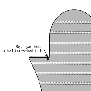 Striped Oven Mitt